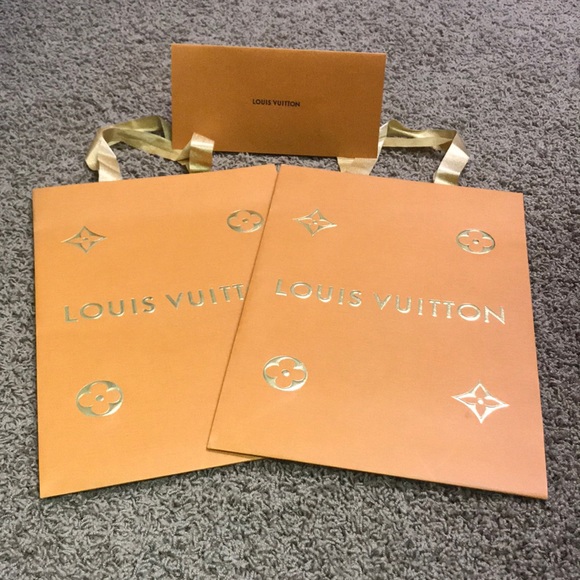 Louis Vuitton | Other | Louis Vuitton Shopping Bag Receipt Sleeve ...